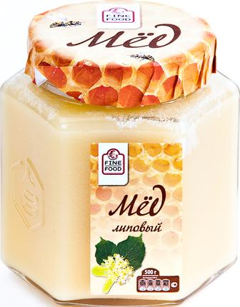 Мед липовый FINE LIFE, 500г купить с доставкой на дом, цены в интернет ...