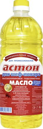 Масло подсолнечное АСТОН рафинированное дезодорированное, 1,8л купить с ...