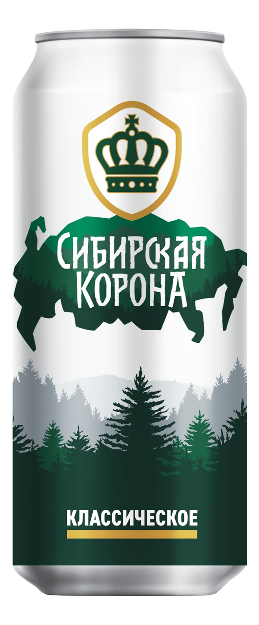 Пиво Сибирская Корона Классическое, 0.45л купить по выгодной цене ...