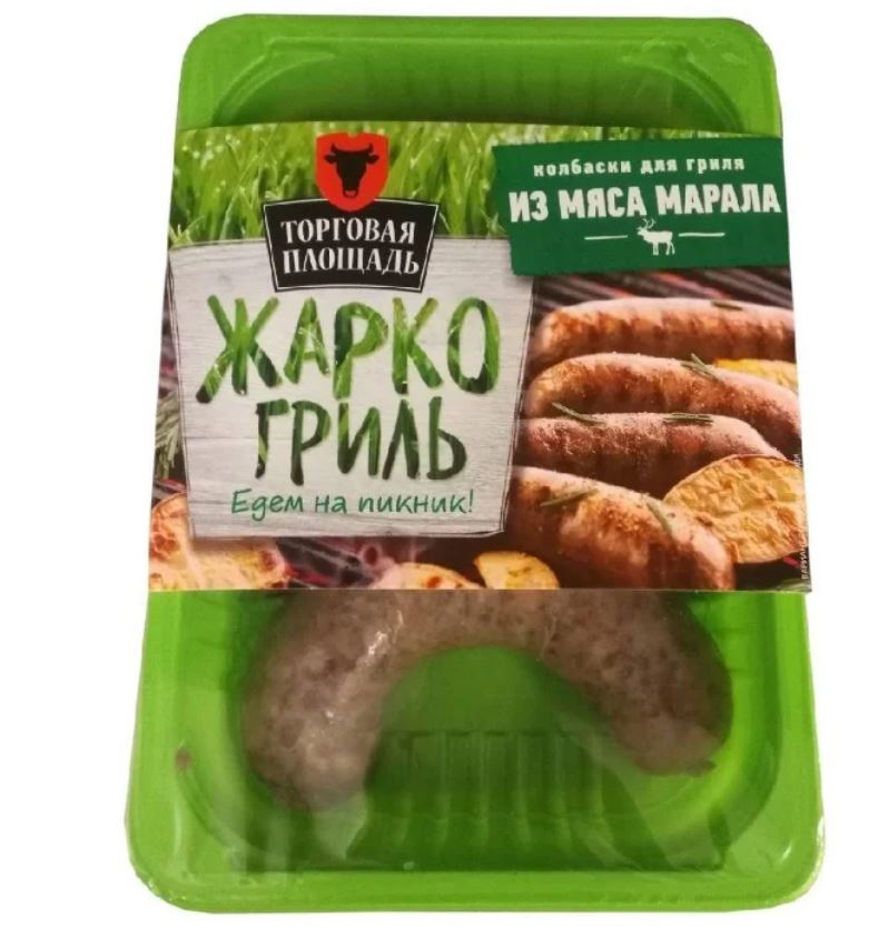 Колбаски Торговая Площадь Жарко гриль из мяса марала для гриля, 500г ...