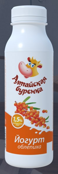 Йогурт АЛТАЙСКАЯ БУРЕНКА Облепиха 1,5%, 300 г купить с доставкой на дом ...