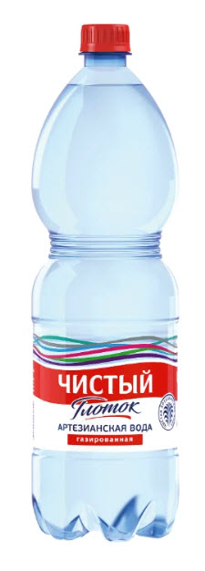 Вода ЧИСТЫЙ ГЛОТОК газированная, 1,5 л купить с доставкой на дом, цены ...