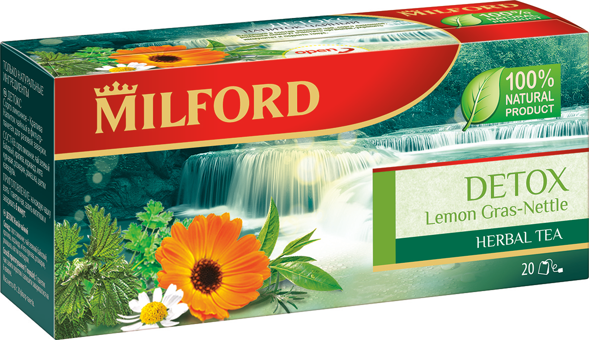 Чай MILFORD Detox, 40 г купить с доставкой на дом, цены в интернет-магазине
