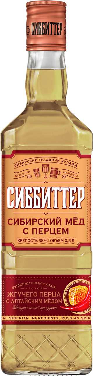 Настойка Сиббиттер Сибирский мед с перцем, 0.5л купить по выгодной цене ...