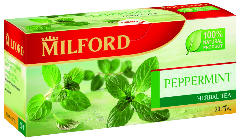 Чай Milford Peppermint мята перечная, 1.5г х 20шт купить с доставкой на ...