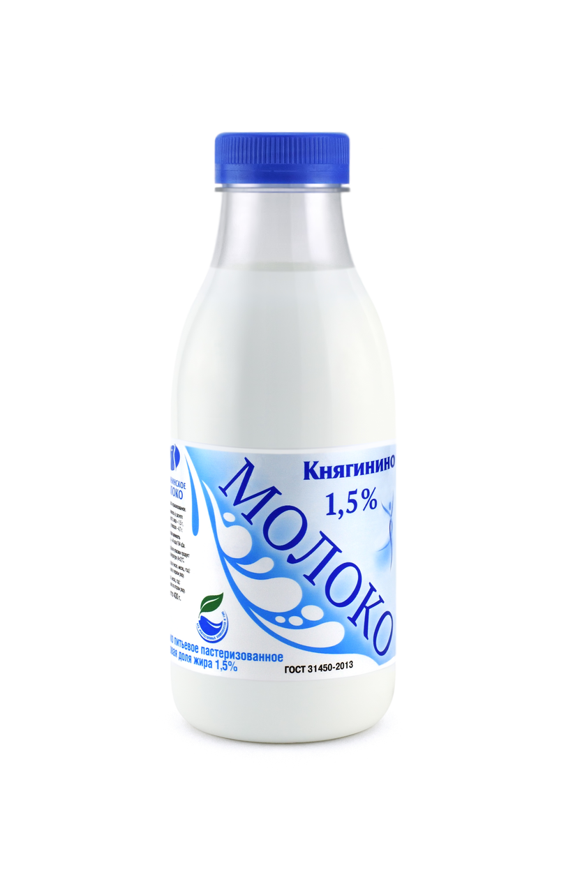 Молоко Княгинино пастеризованное 1,5% 430г купить с доставкой на дом ...